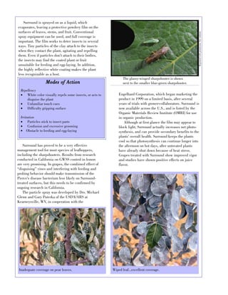 Kaolin Clay for Management of Glassy-winged Sharpshooter in Grapes | PDF