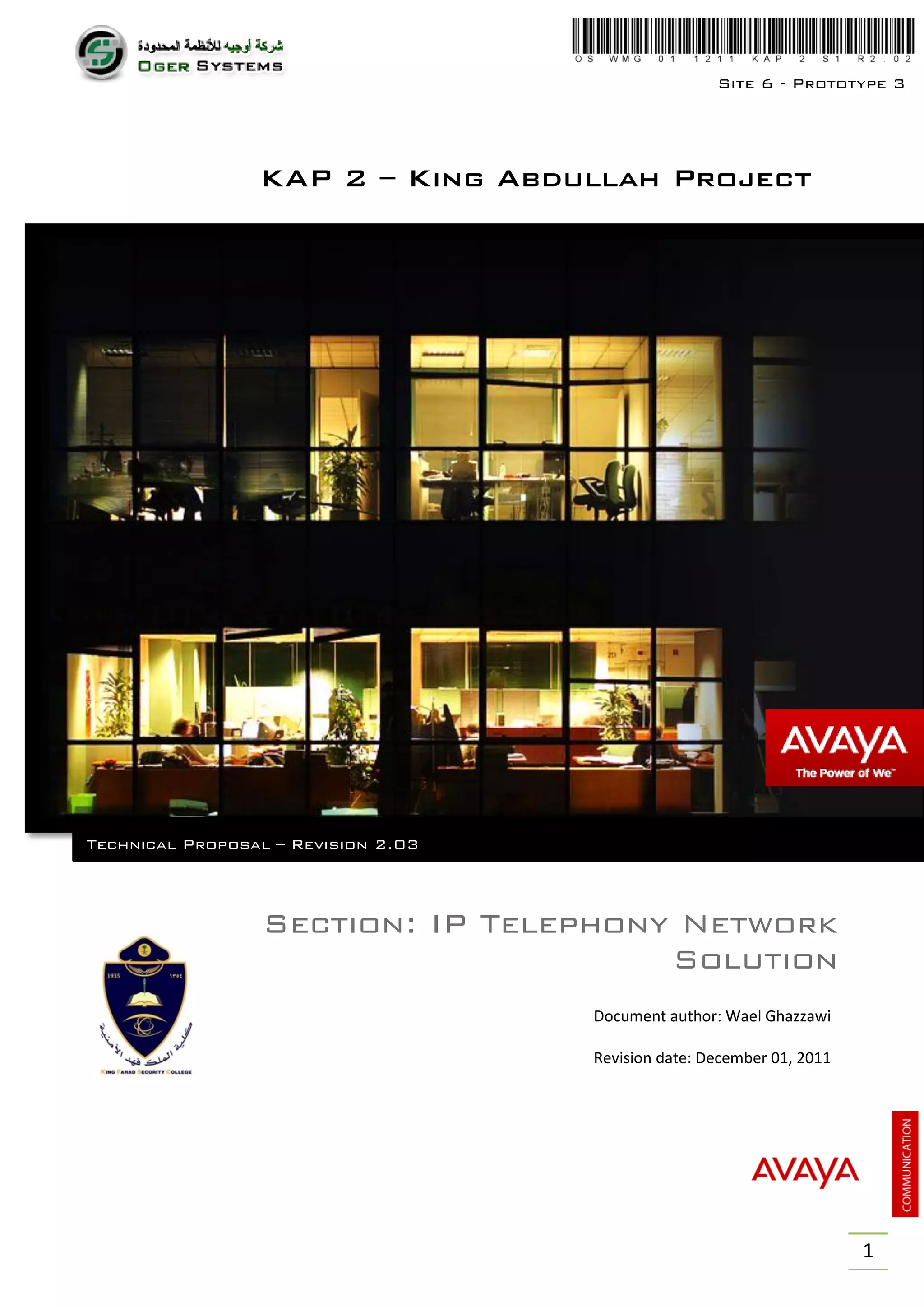 Technical Proposal - IP Telephony | PDF