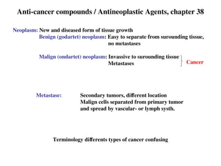 Anti cancer compound or antineoplastic agent | PPT