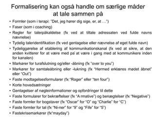 Kapitel 5: Formel og uformel interaktion | PPTX