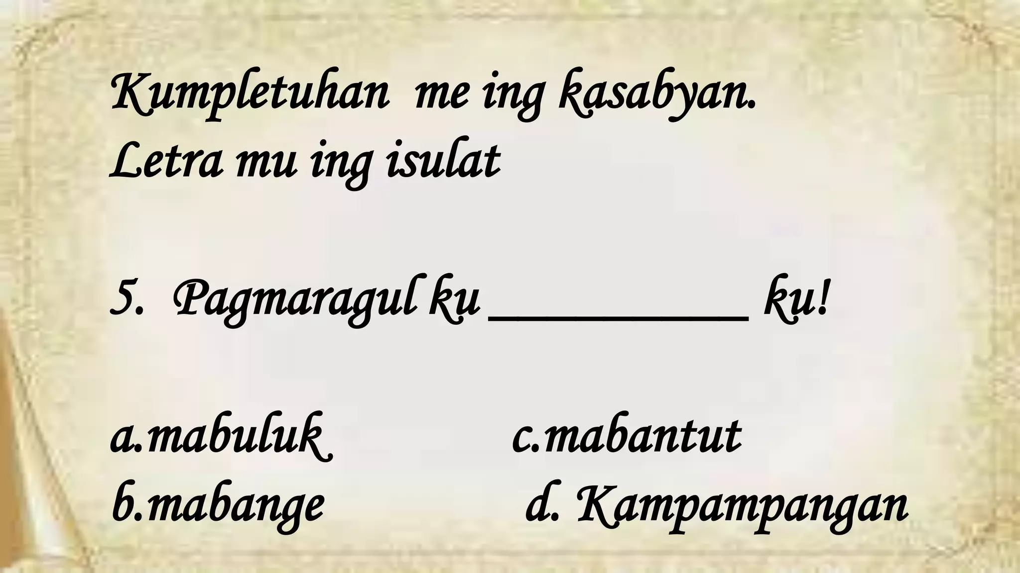 kapampangan ppt | PPTX