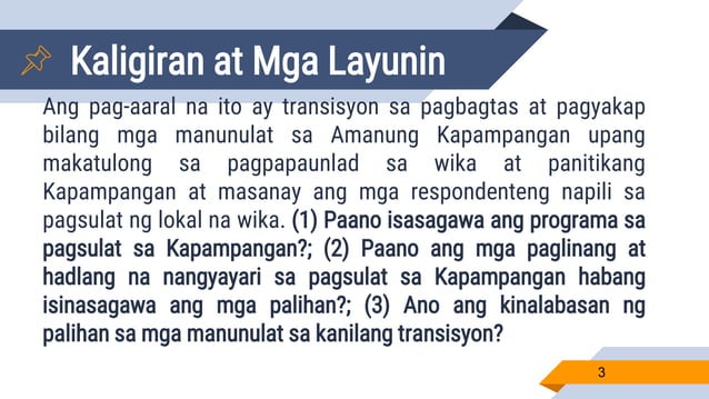 Transisyon sa Pagbagtas at Pagyakap Bilang Manunulat sa Amanung ...