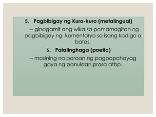 KAPANGYARIHAN NG WIKA.pptx KOMIKASYON NG AKADEMIKONG FILIPINO | PPTX
