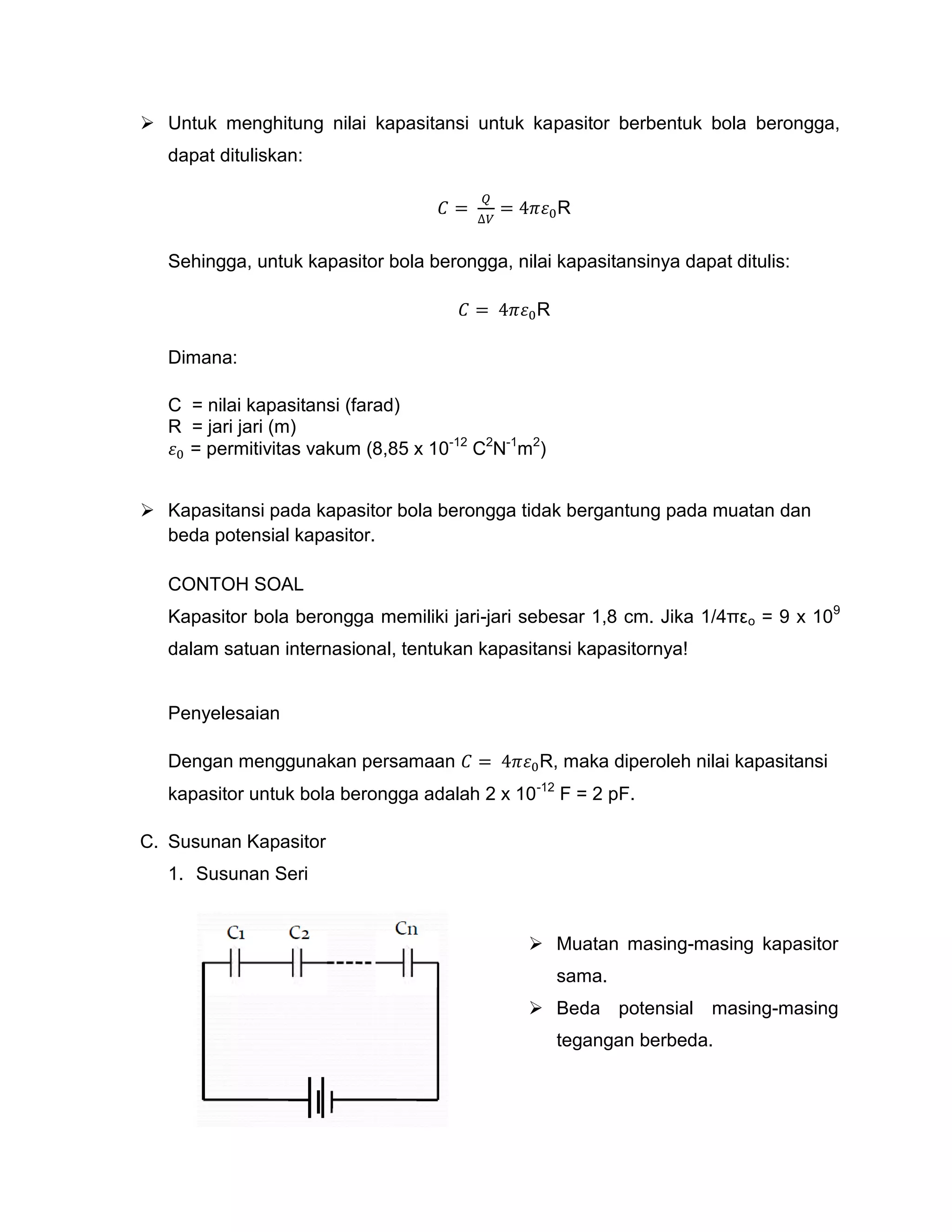 Kapasitans dan dielektrik dan contoh soal | PDF