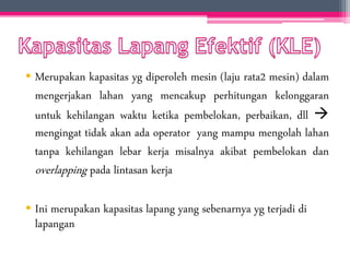 Kapasitas lapang (pertemuan 4) | PPTX