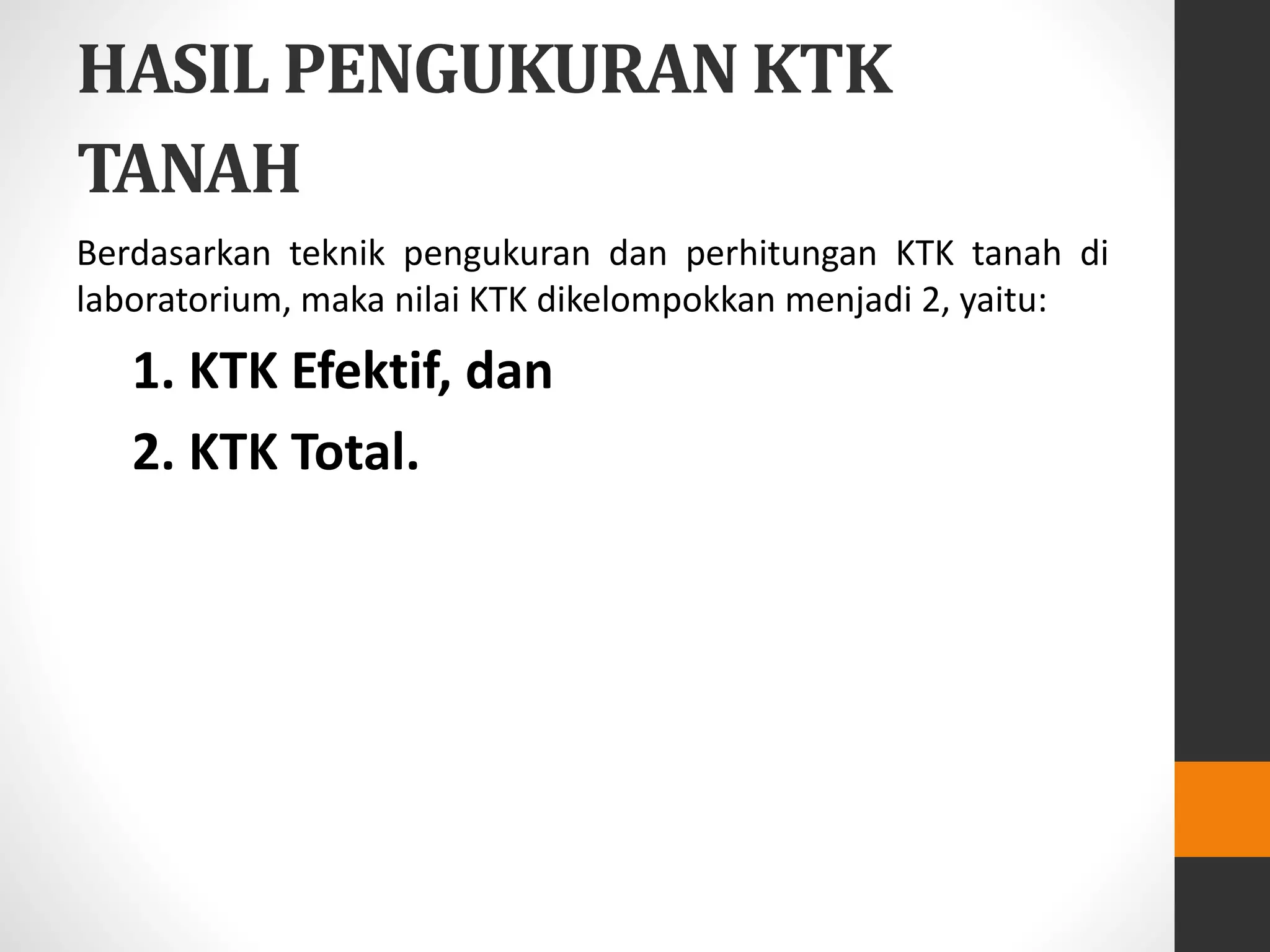 Kapasitas tukar kation (KTK) | PPTX