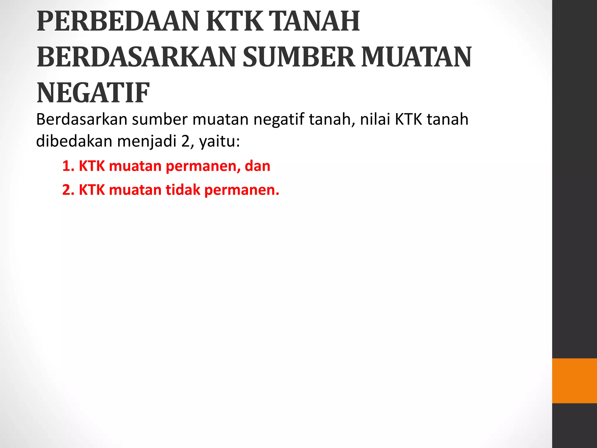 Kapasitas tukar kation (KTK) | PPTX