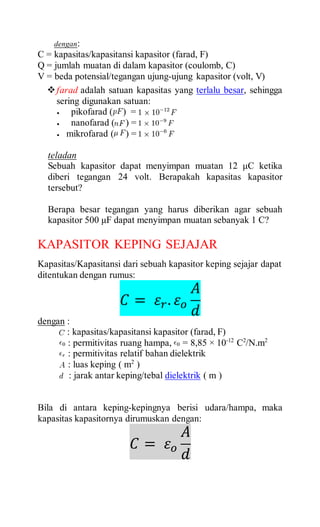 Kapasitor | DOCX