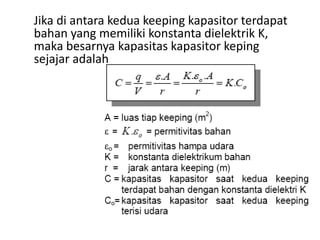 Kapasitor pengertian, teori penjelasan dan rumus | PPT