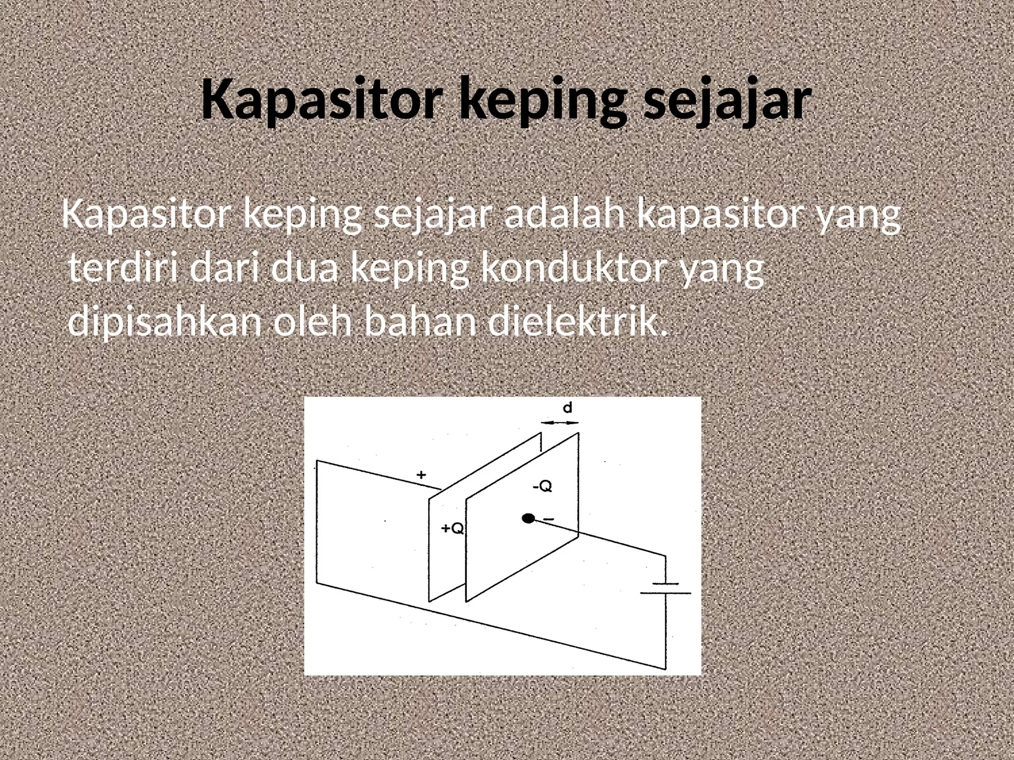 kapasitor dalam materi fisika kelas XII SMA | PPTX