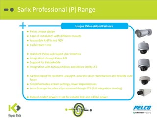 Pelco IP camera's - Kappa Data product Launch | PPTX