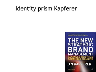 Brand identity Kapferer identity prism model | PPTX