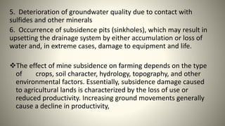 IMPACT OF SUBSIDENCE | PPT