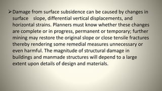 IMPACT OF SUBSIDENCE | PPT