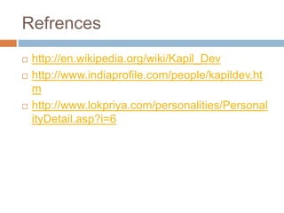 Kapil dev and big five model of Personality | PPTX