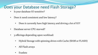 Proving out flash storage array performance using swingbench and slob | PPT