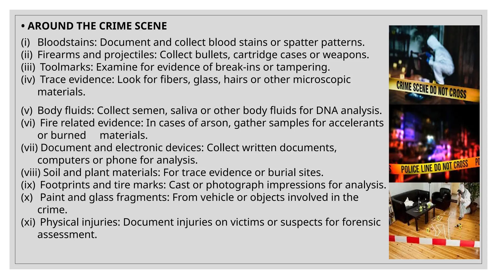 Evidences in Forensic Science (Physical) | PPTX