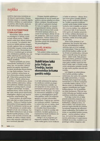 Automātiskie stabilizatori, Ginta Turlaja replika | PDF