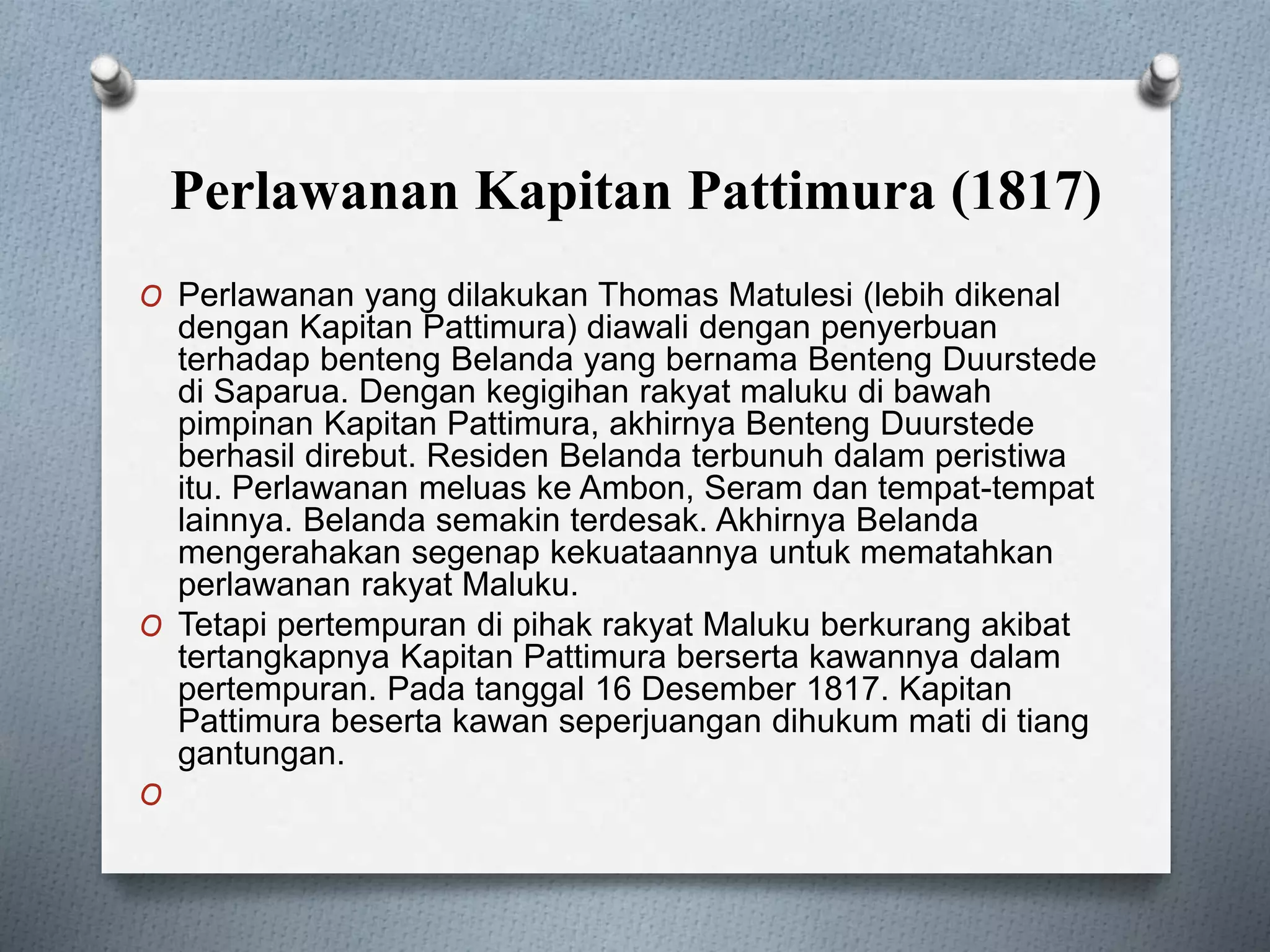 Kapitan Pattimura_SMAN 1 Kejayan | PPTX