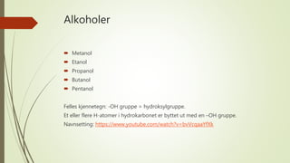Alkoholer | PPTX