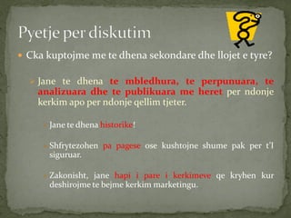 Kapitulli 6 te dhenat sekondare | PPT