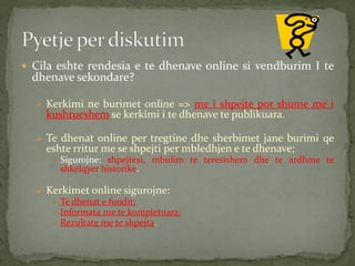 Kapitulli 6 te dhenat sekondare | PPT