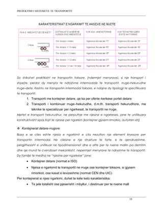 Transporti Intermodale (shume menyrash) | PDF