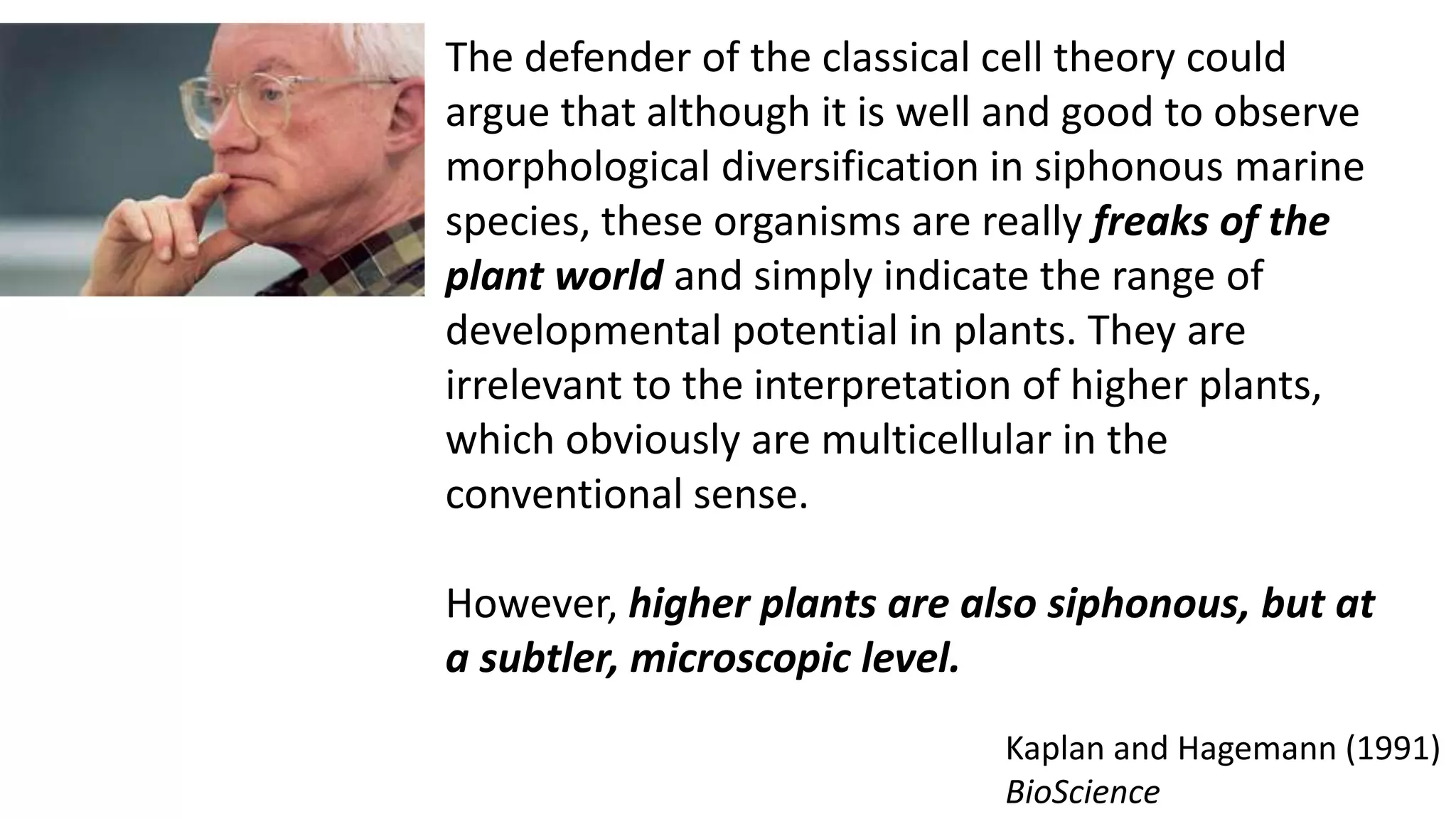 Persistent homology and organismal theory: Quantifying the branching ...