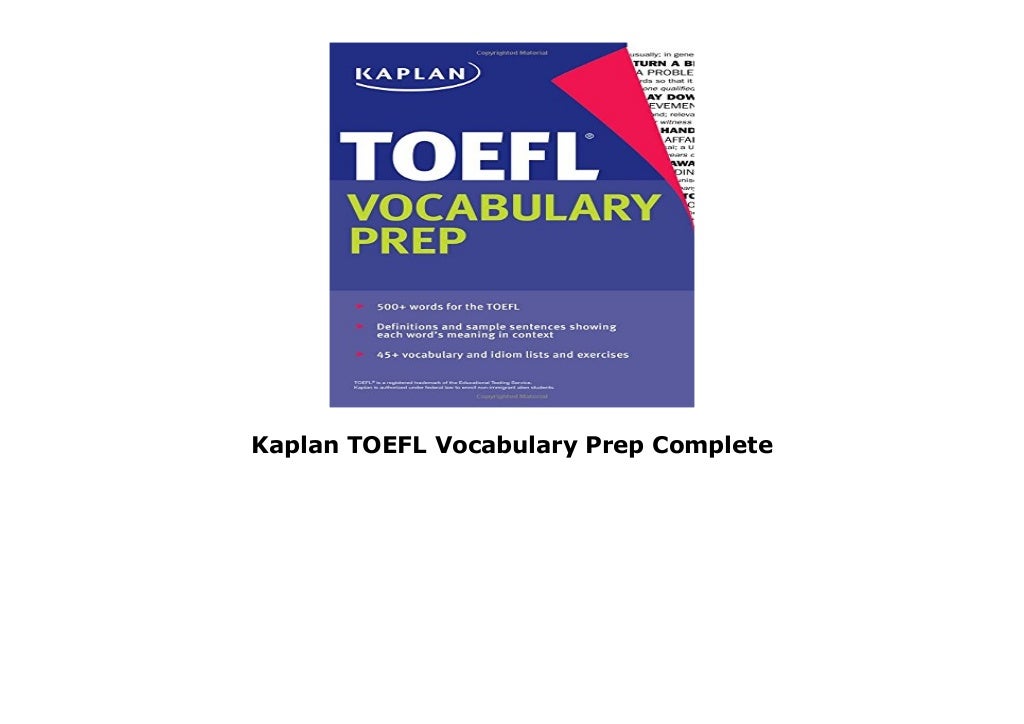Kaplan TOEFL Vocabulary Prep Complete