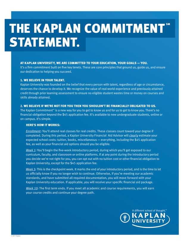 Kaplan Commitment | PDF