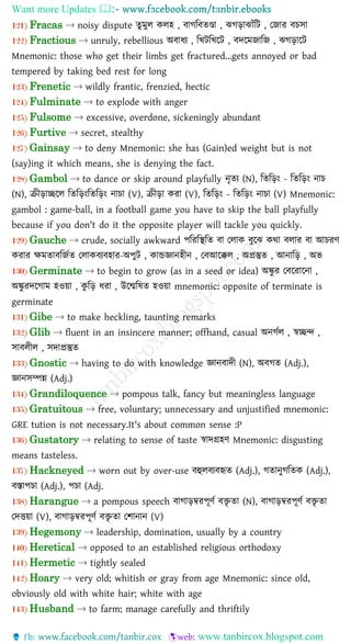 Kaplan gre 400 words with bangla meaning | PDF