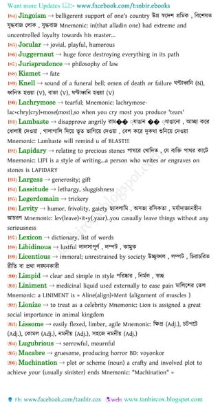 Kaplan gre 400 words with bangla meaning | PDF