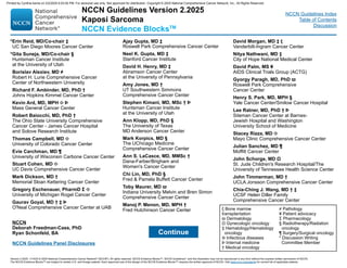 Sarcoma de kaposi segun nccn evidence blocks | PDF