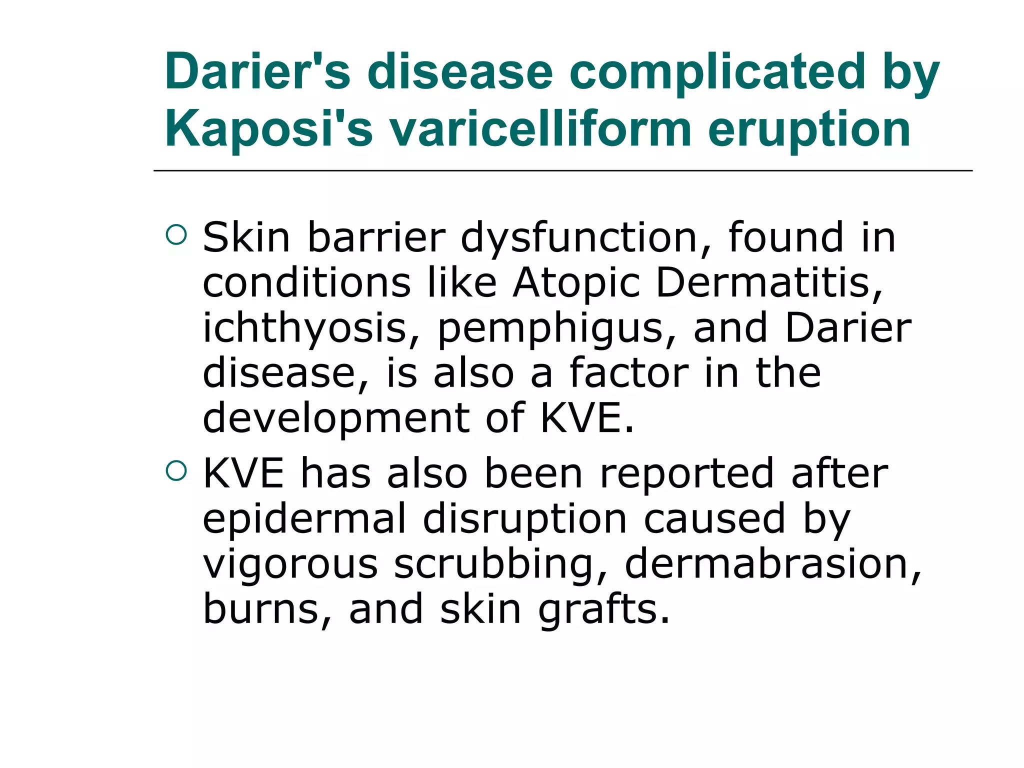 Kaposi variceliform erupcion | PPT