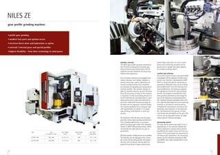 Kapp Niles CNC Gear Grinders - Product Line Brochure | PDF