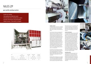 Kapp Niles CNC Gear Grinders - Product Line Brochure | PDF