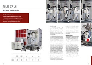 Kapp Niles CNC Gear Grinders - Product Line Brochure | PDF