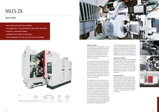 Kapp Niles CNC Gear Grinders - Product Line Brochure | PDF
