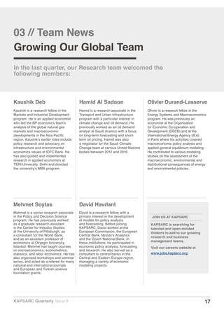 Saudi Aramco KapSarc Quarterly Research Report- December 2018 | PDF