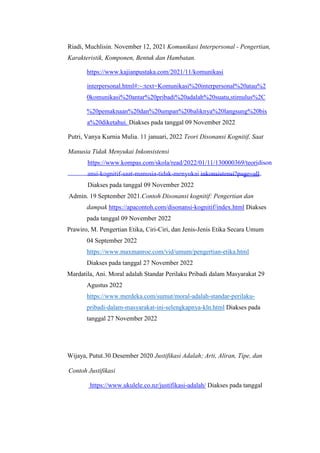 Komunikasi Antar Pribadi | DOCX