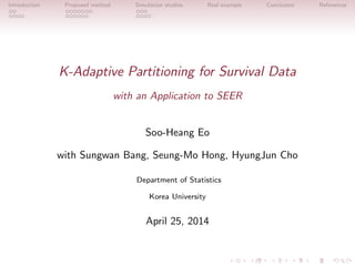 K-adaptive partitioning for survival data | PDF
