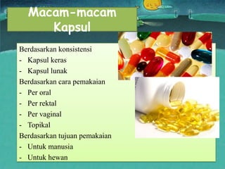 sediaan kapsul | PPTX