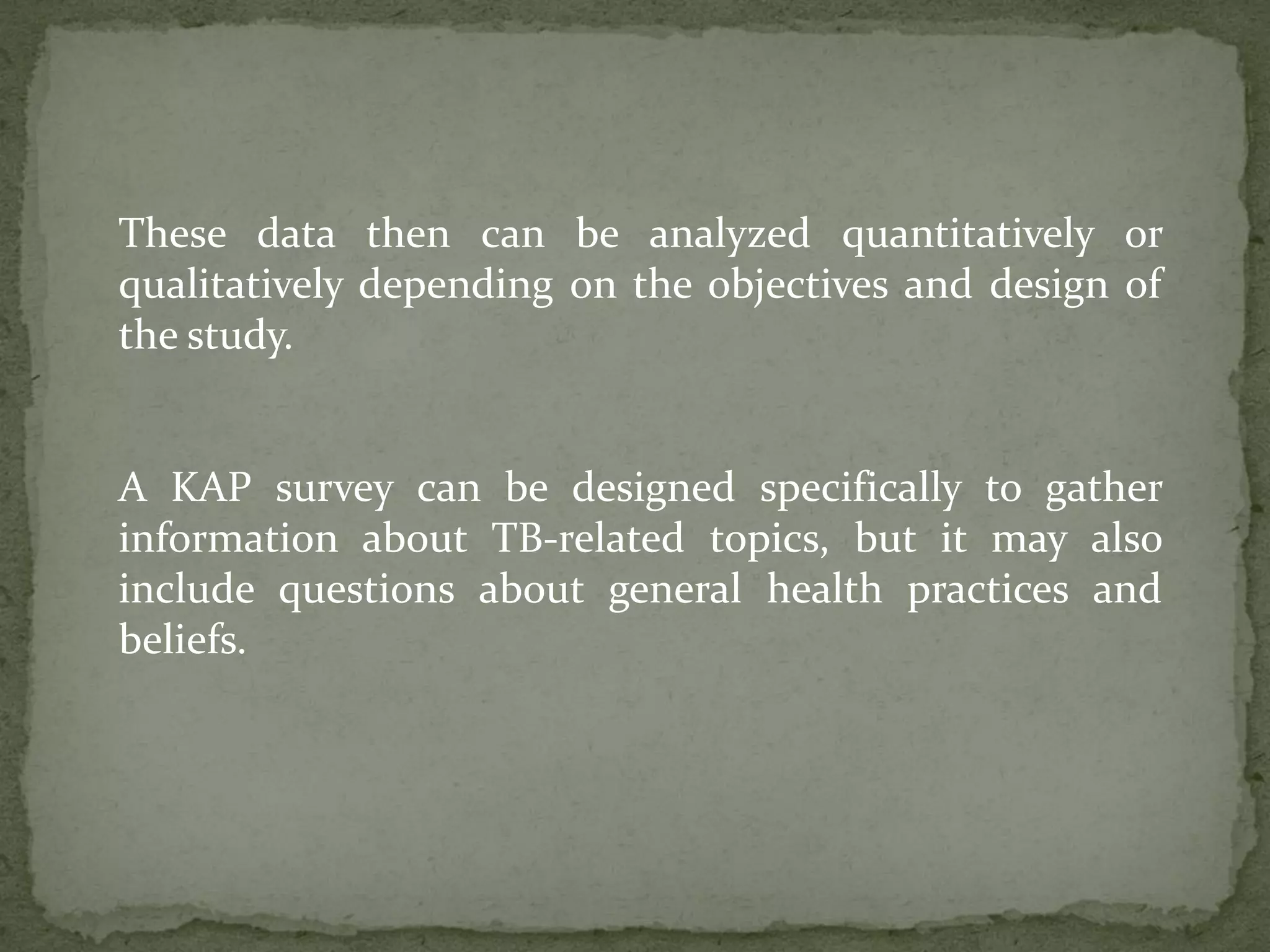 KAP Survey | PDF