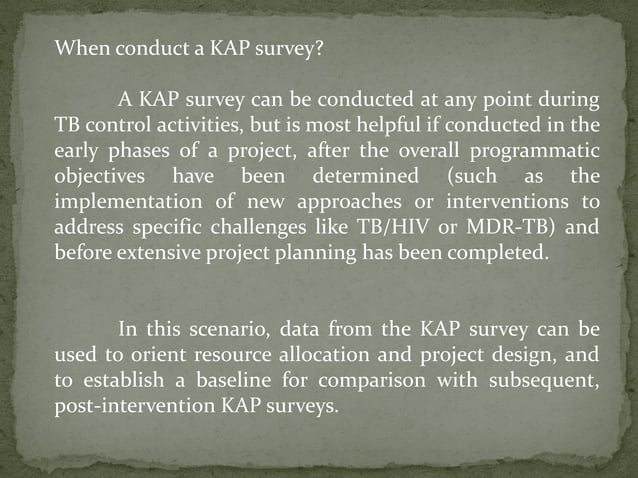 KAP Survey | PDF