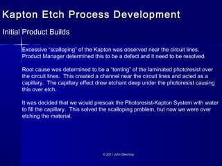 Kapton etch process development | PPT