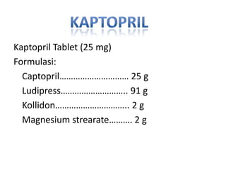 Kaptopril indofarma | PPT