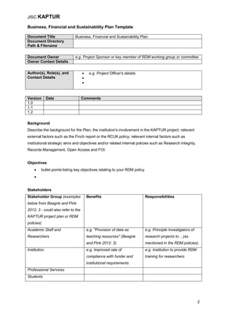 Kaptur business-plan-template-public | PDF