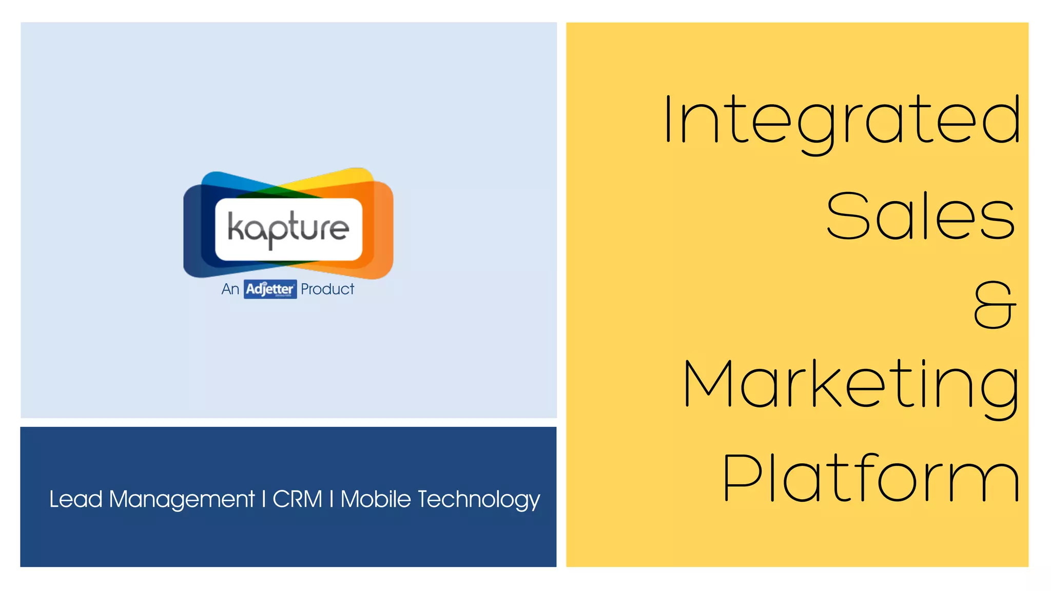 Kapture platform essentials-CRM Software | Customer Relationship ...
