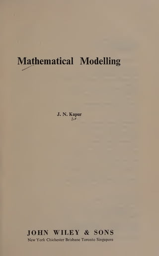 Kapur, J. N - Mathematical Modelling ..pdf