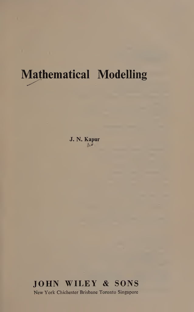 Kapur, J. N - Mathematical Modelling ..pdf Kapur, J. N - Mathematical Modelling ..pdf
